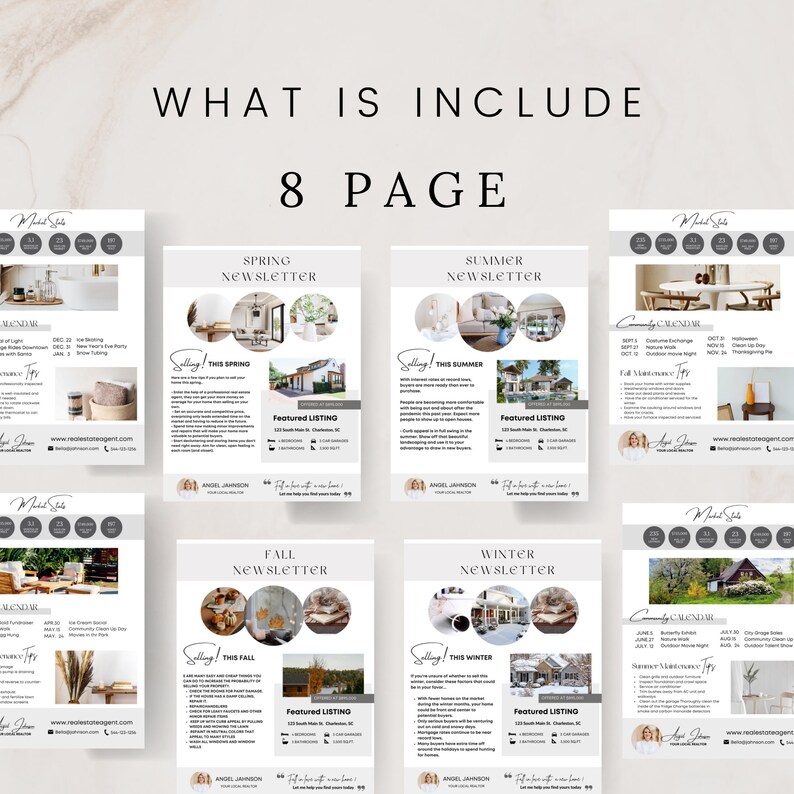 Seller Real Estate Newsletter Editable Mailertemplate, Real Estate ...