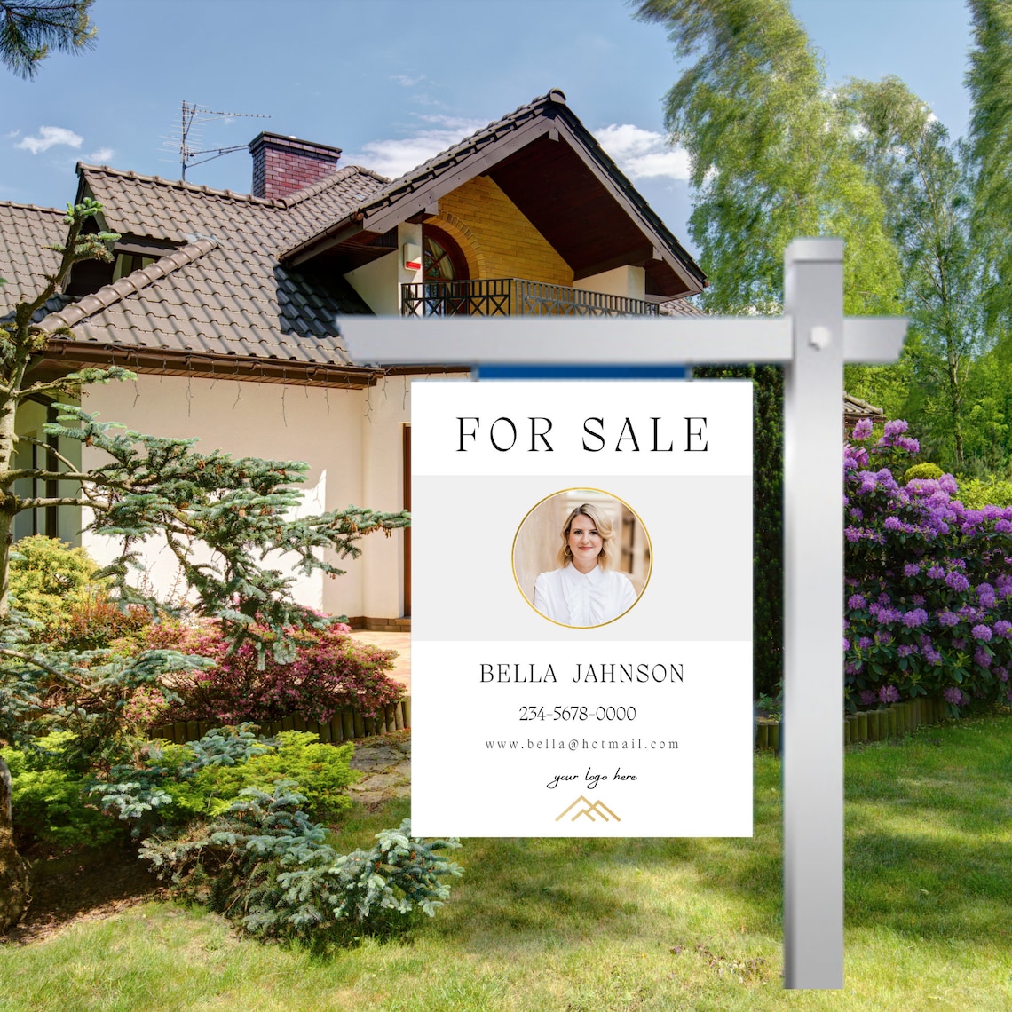 Minimalist Real Estate Sign for Sale Listing Yard Sign - Etsy