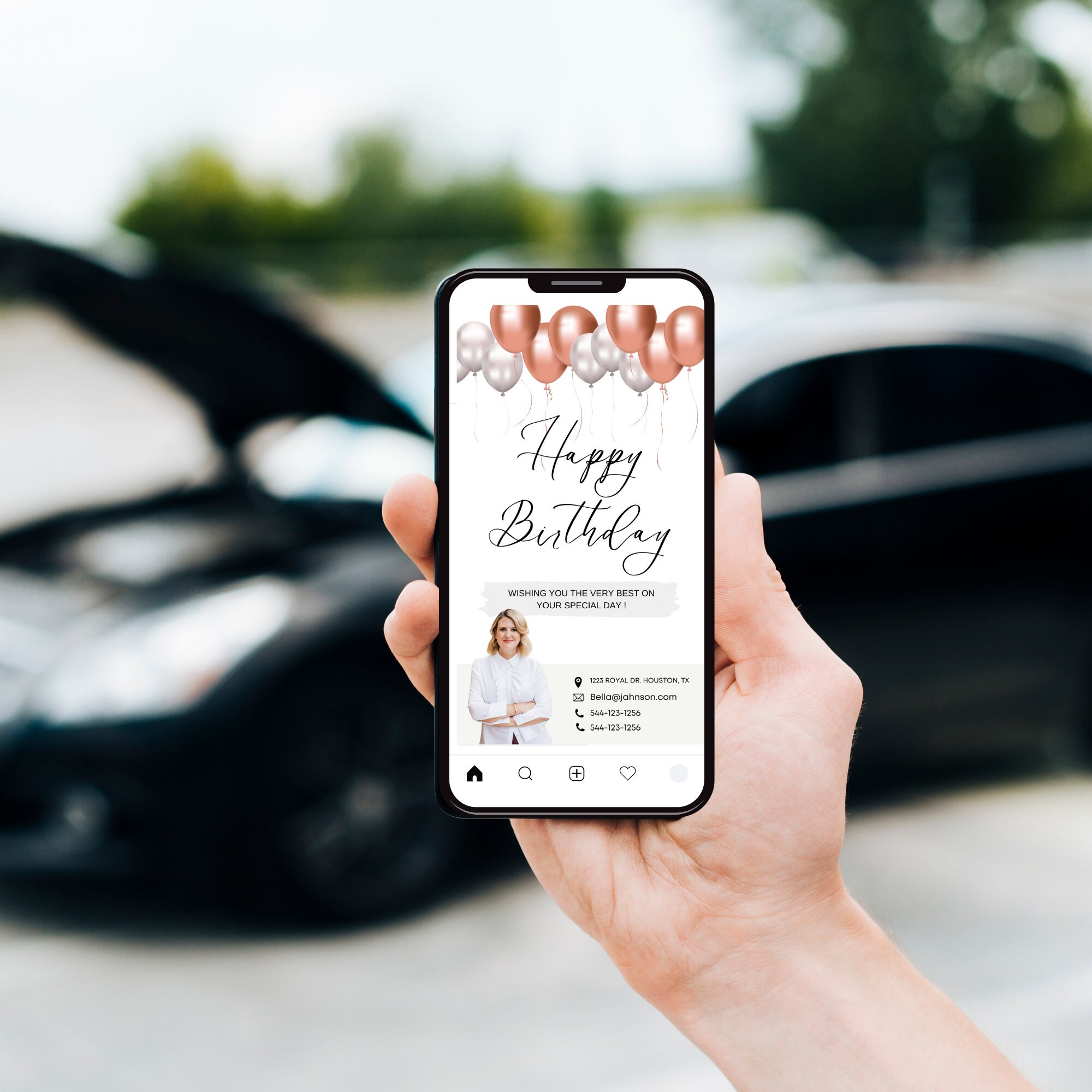 Real Estate Textable Digital Business Card Bundle Real Estate Marketing Canva Template Textable ...