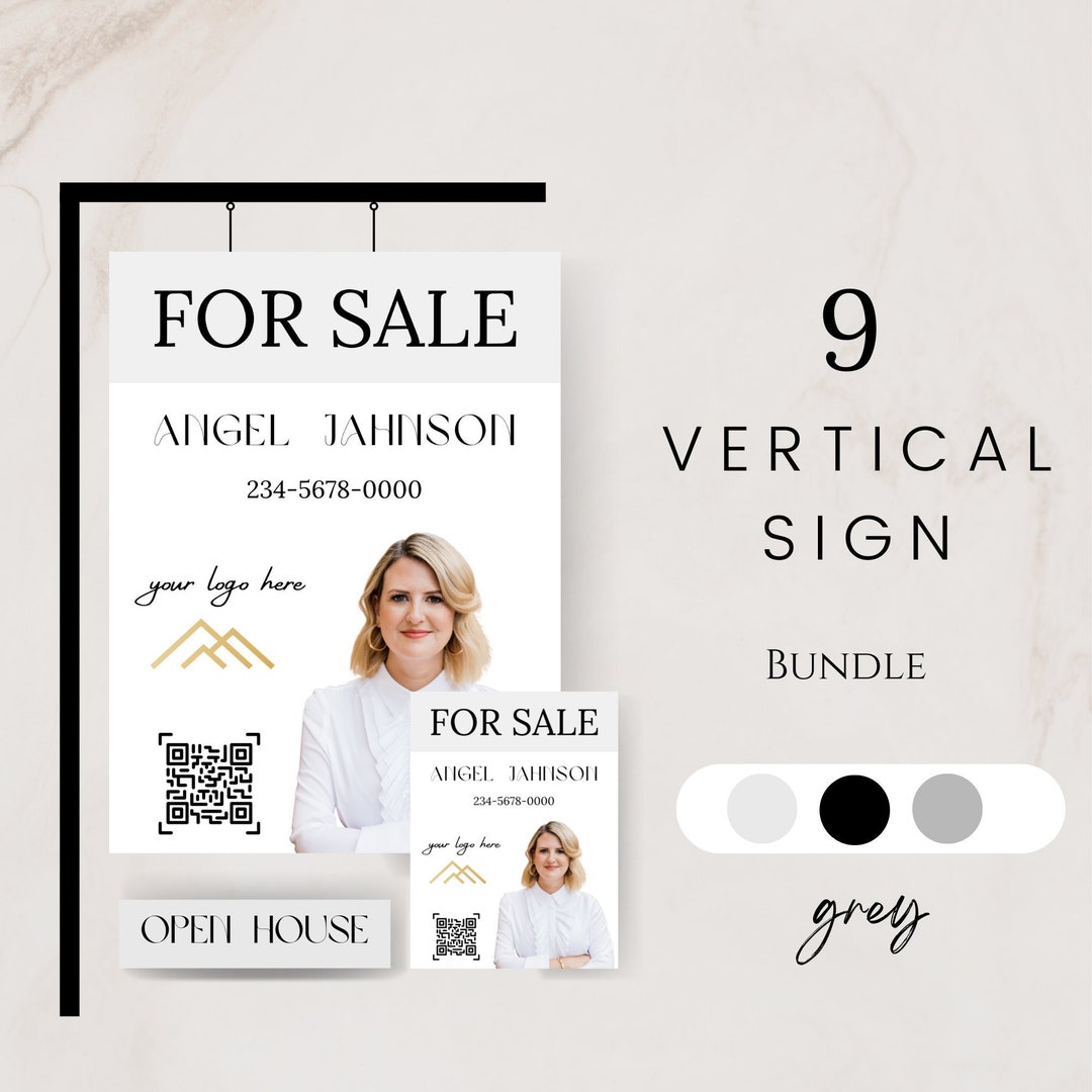 Minimalist Real Estate Sign, for Sale, Listing Yard Sign, Custom for ...