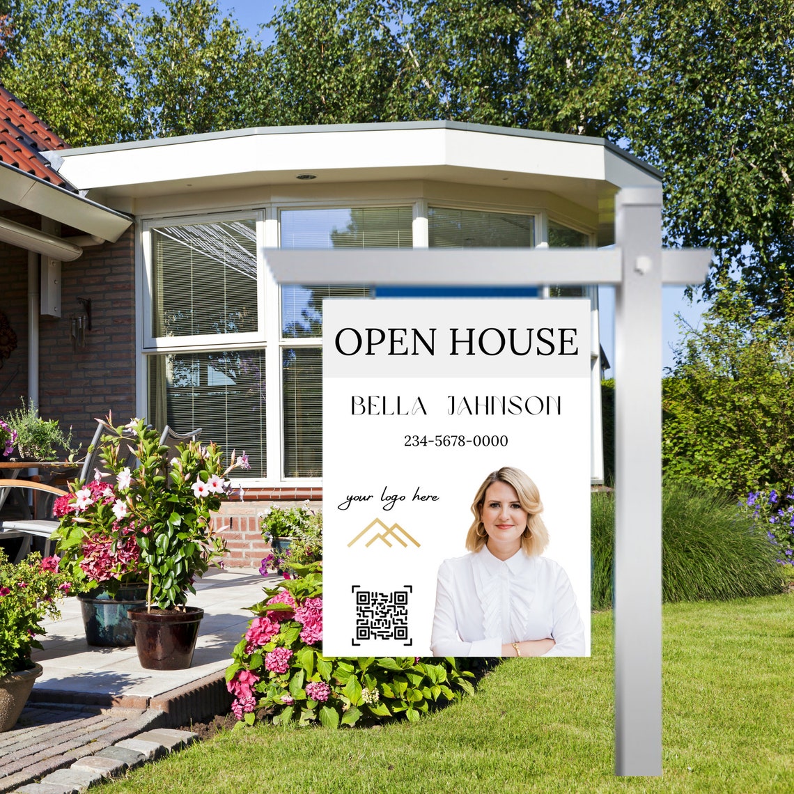 Minimalist Real Estate Sign for Sale Listing Yard Sign - Etsy