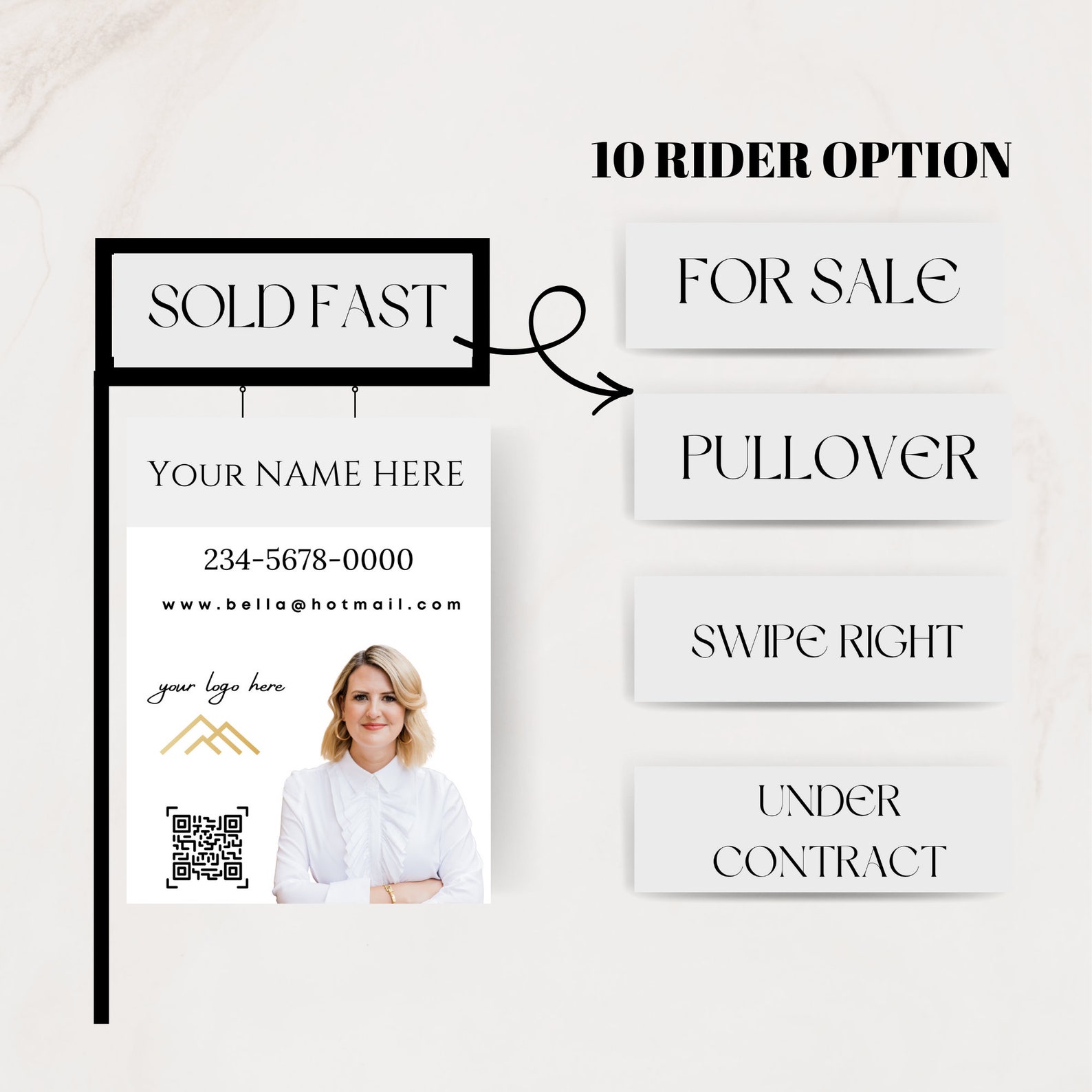 Minimalist Real Estate Sign for Sale Listing Yard Sign - Etsy