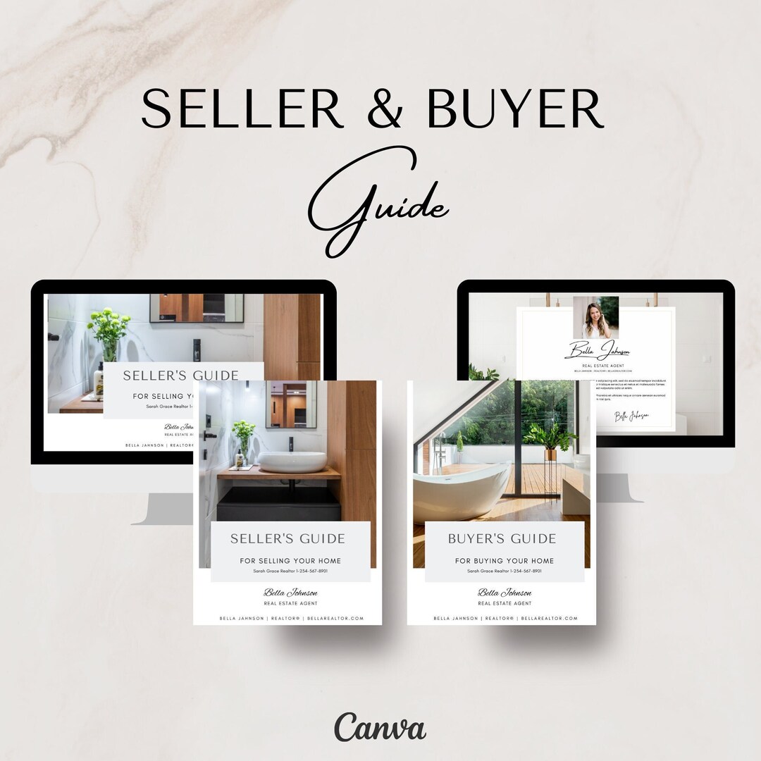 Real Estate Buyer and Seller Guide, Realtor Buyer Packet & Seller ...