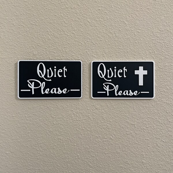 Quiet Please Sign - Etsy