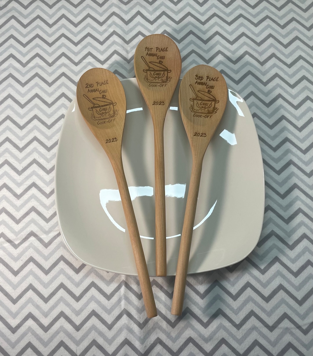 Flaming Spoon. Chili Cook Off, Competition Award Soup off Bake off ...