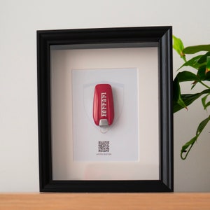 Framed Ferrari Key Decoration QR Code - Etsy