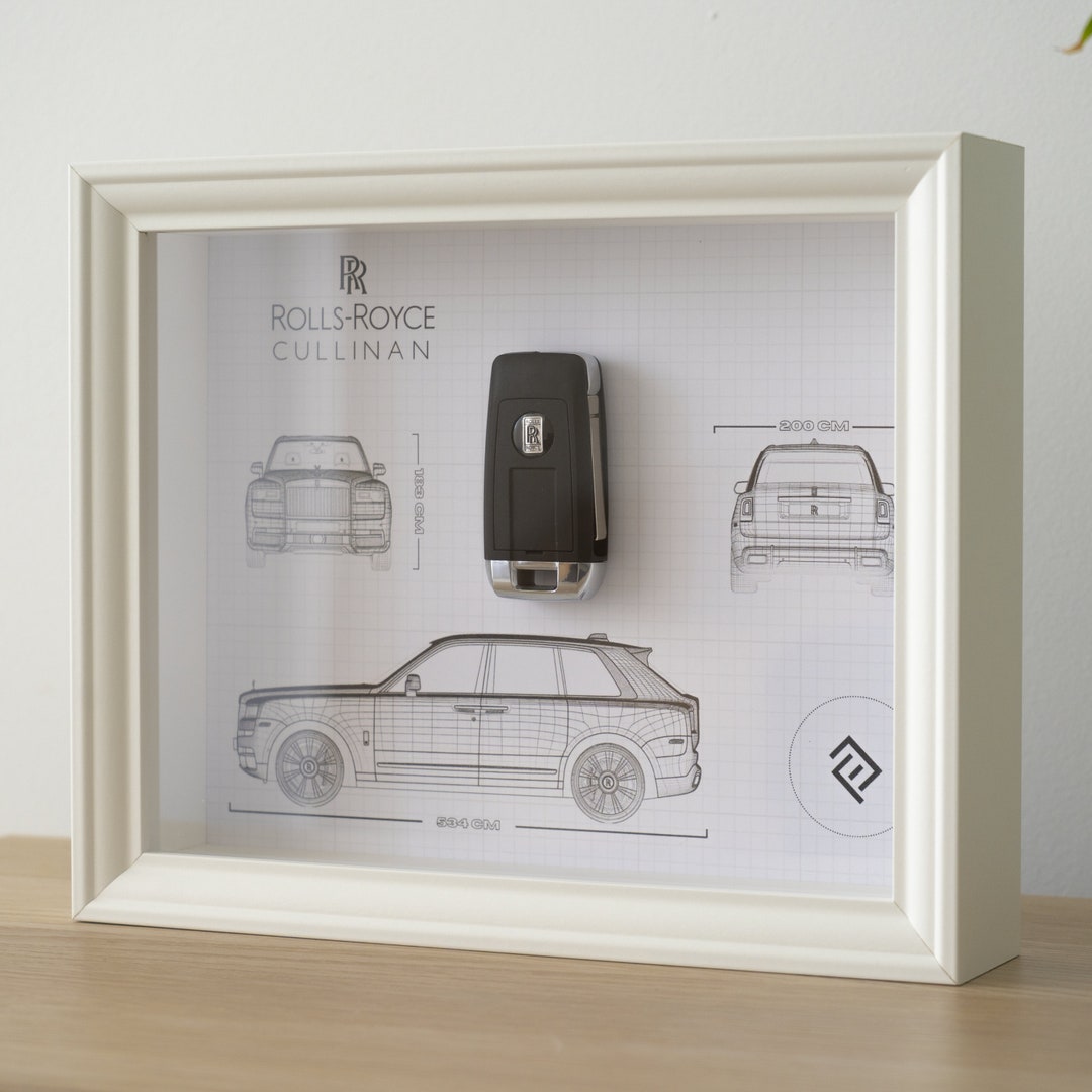Genuine Framed Rolls Royce Key - Blueprint With NFC - Etsy