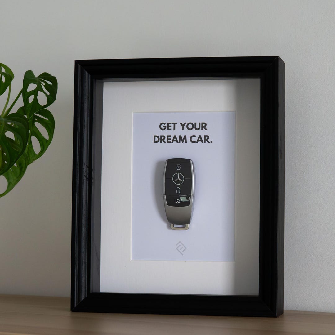 Mercedes AMG Framed Key Decoration - Customizable Motivational Quote - Etsy