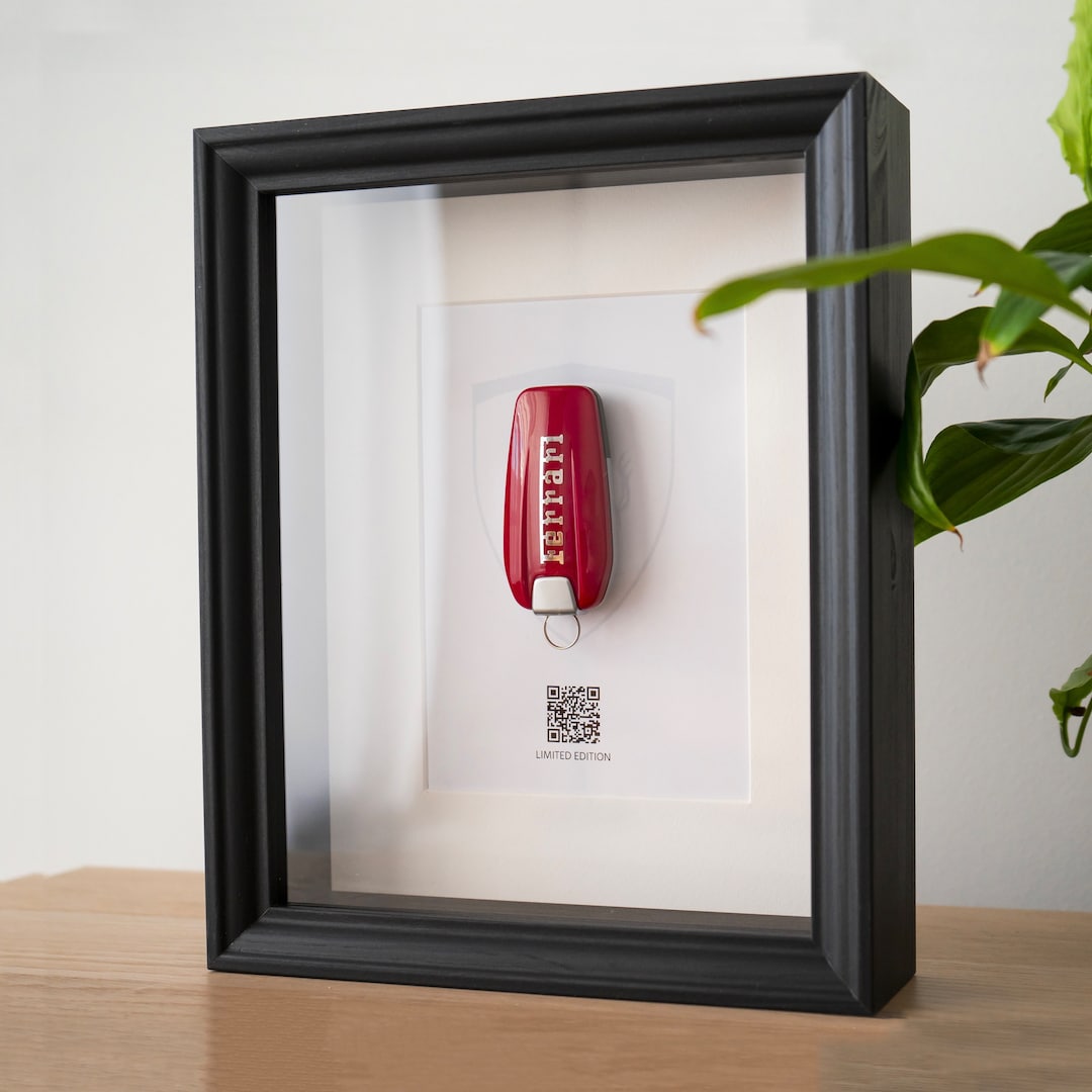 Ferrari Decoration – Authentic Framed Key With QR Code - Etsy