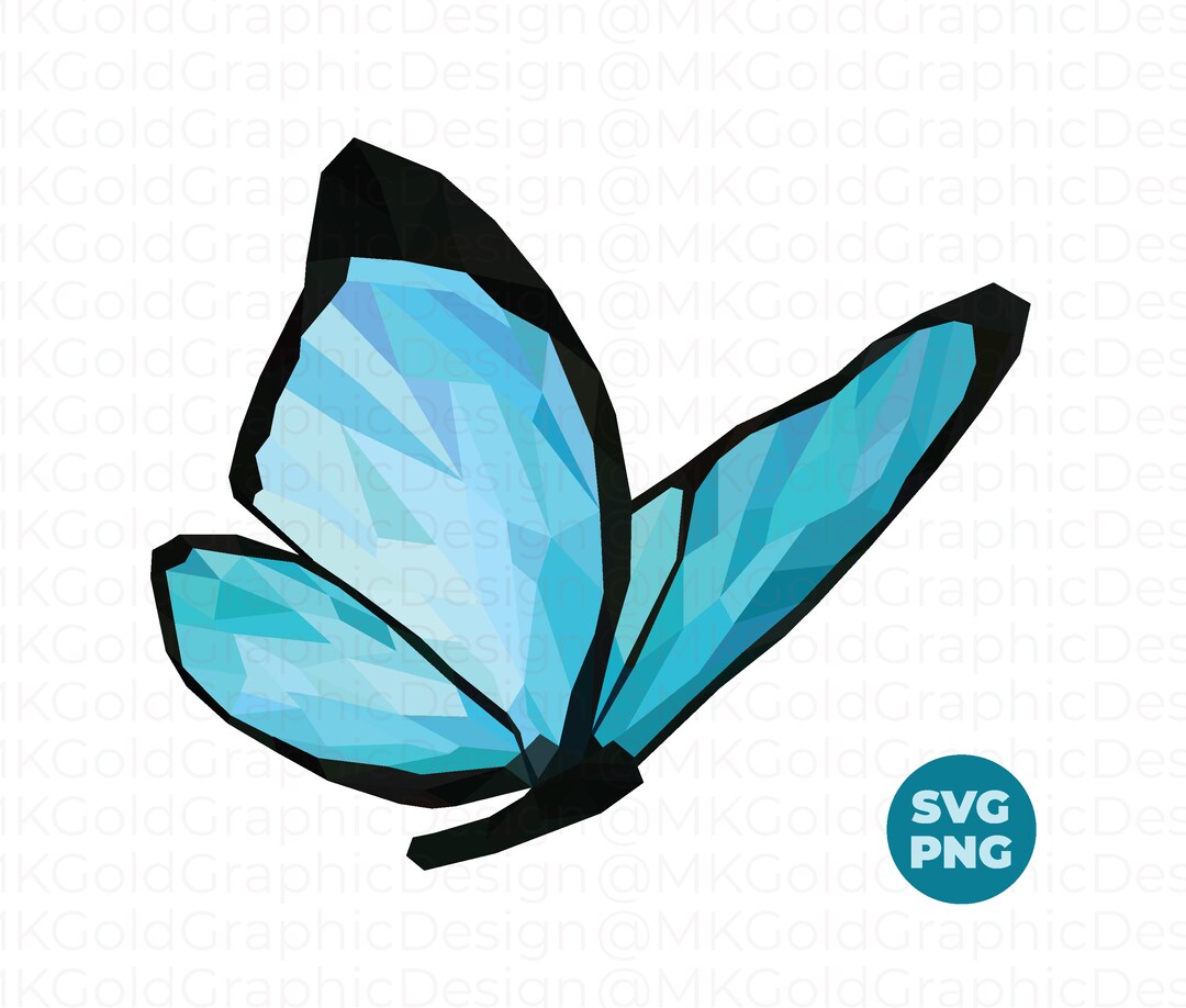 Abstract Butterfly Svg Geometric Art Blue Butterfly Png Butterfly ...