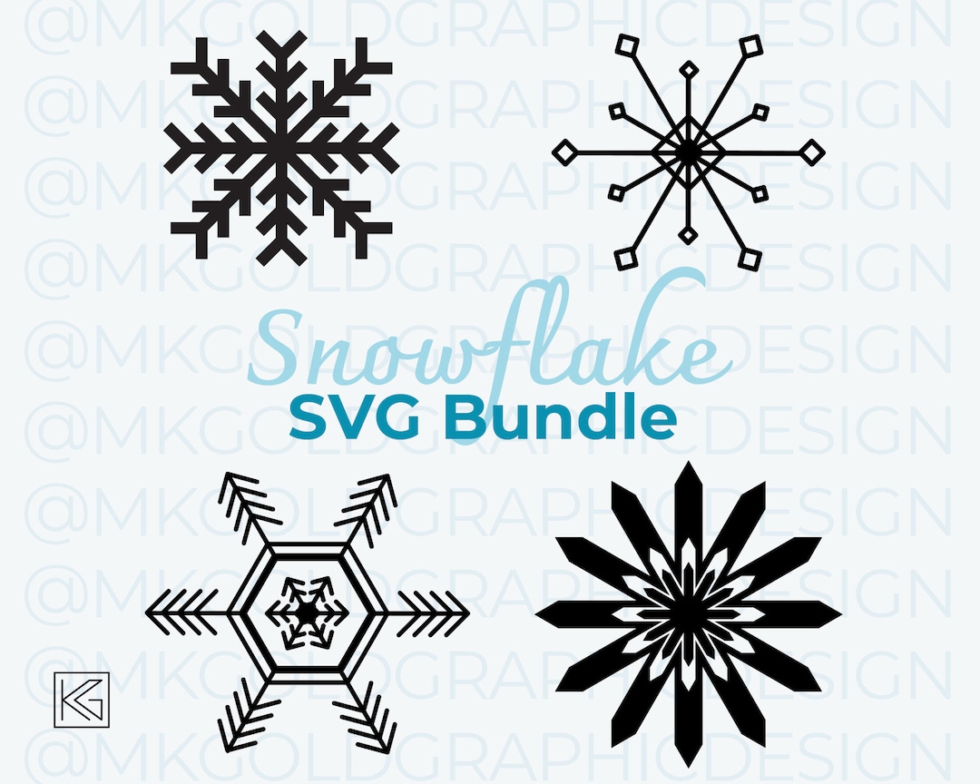Snowflake Svg Bundle Snowflake Variety Pack of Snowflakes Digital Art ...