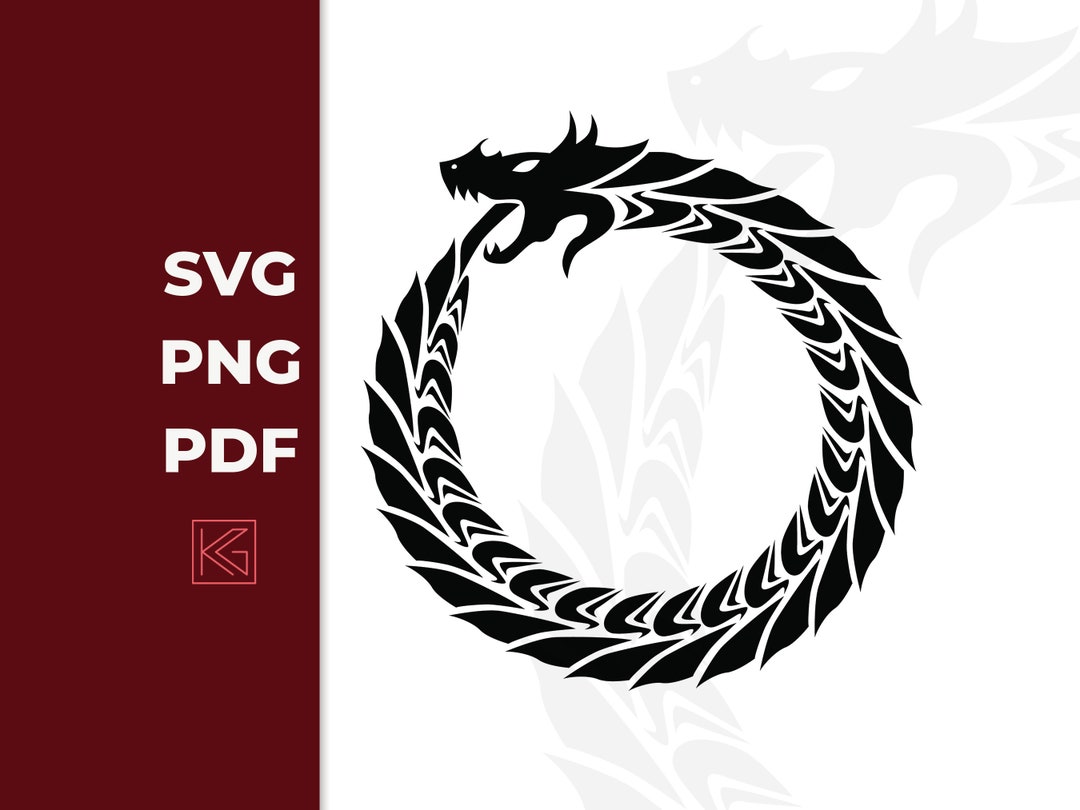 Dragon SVG Tribal Dragon SVG Dragon Tattoo Svg Dragon Silhouette Dragon ...