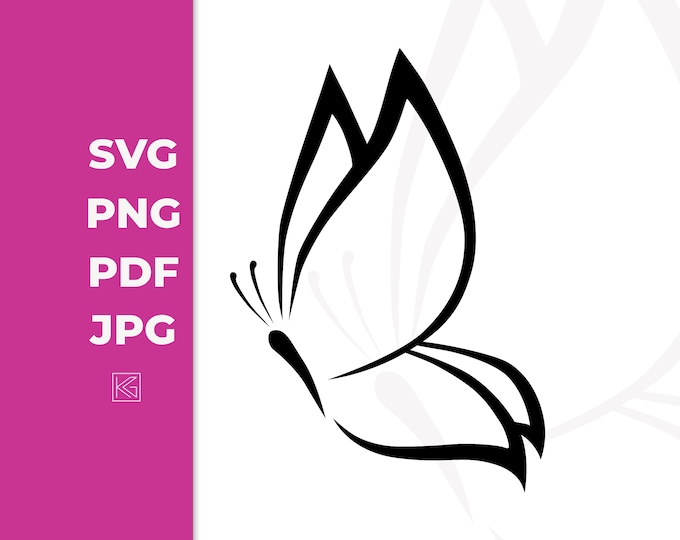 Butterfly SVG Butterfly Line Art SVG Butterfly Tattoo Design Butterfly ...