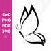 Butterfly SVG Butterfly Line Art SVG Butterfly Tattoo Design Butterfly ...