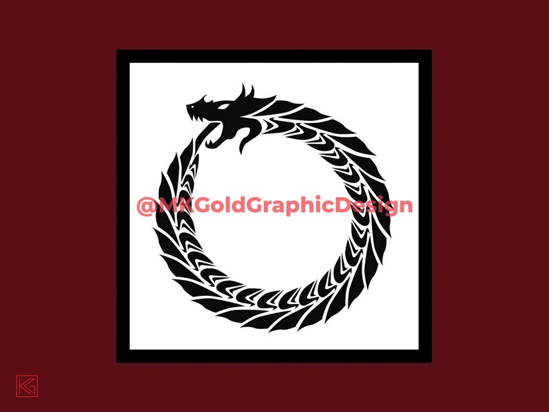 Dragon SVG Tribal Dragon SVG Dragon Tattoo Svg Dragon Silhouette Dragon ...