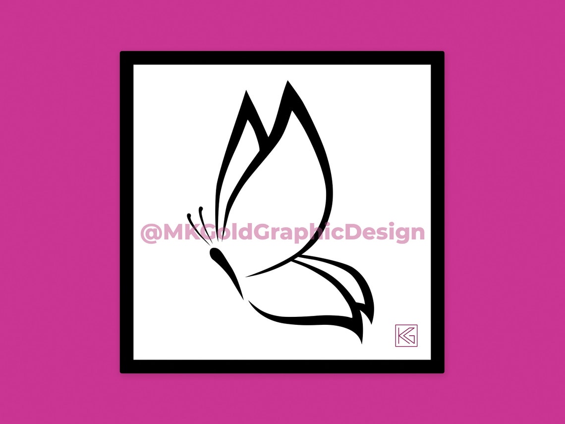 Butterfly SVG Butterfly Line Art SVG Butterfly Tattoo Design Butterfly ...