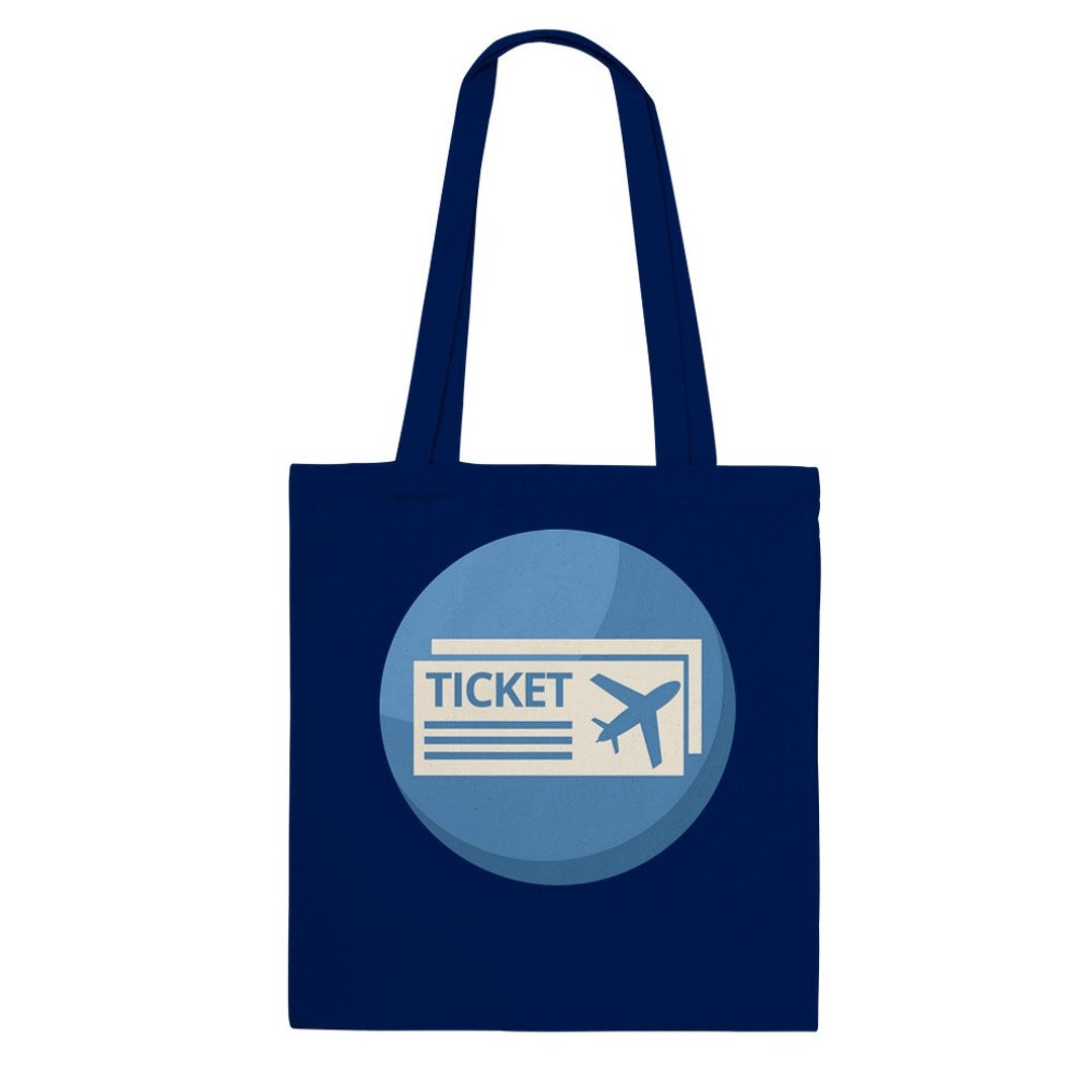 Ticket Travel Bag, Library Tote, Teacher Bag, Book Worm Gift, Trendy ...