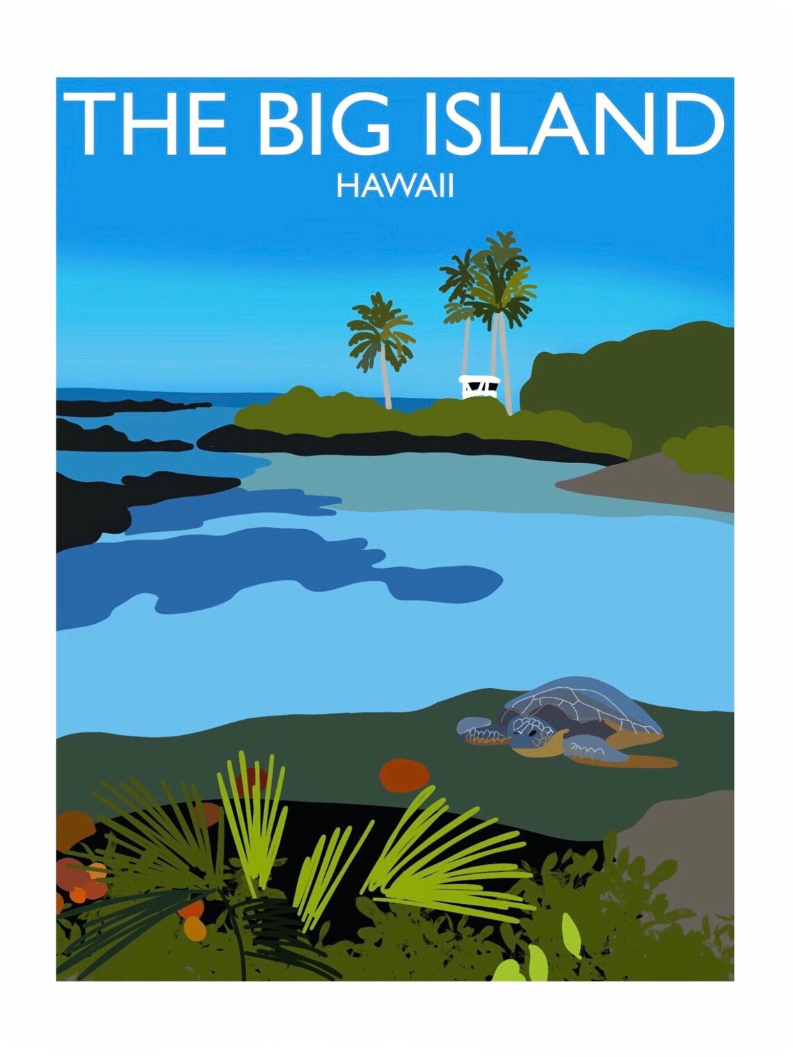 Hawaii Big Island Poster - Etsy