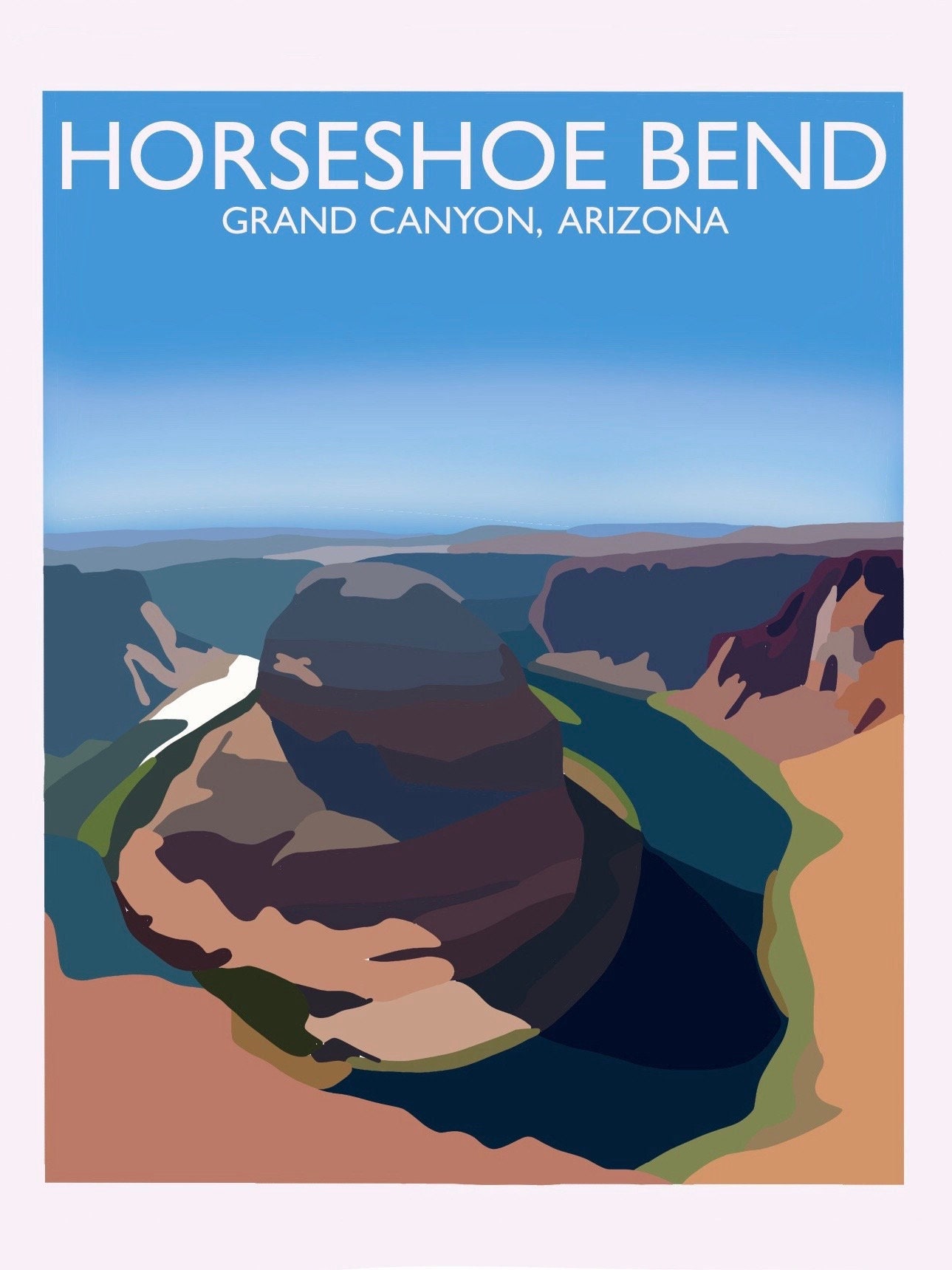Horseshoe Bend Poster - Etsy