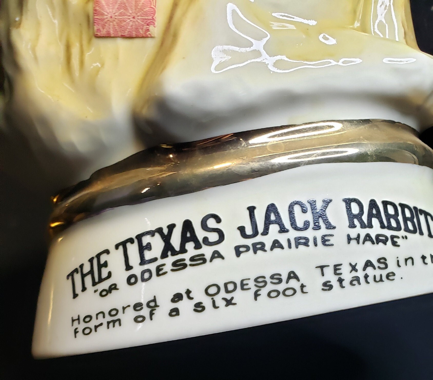 RARE Jim Beam the Texas Jack Rabbit Decanter Odessa Prairie Hare ...