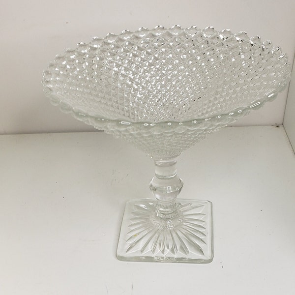 Clear Glass Compote - Etsy