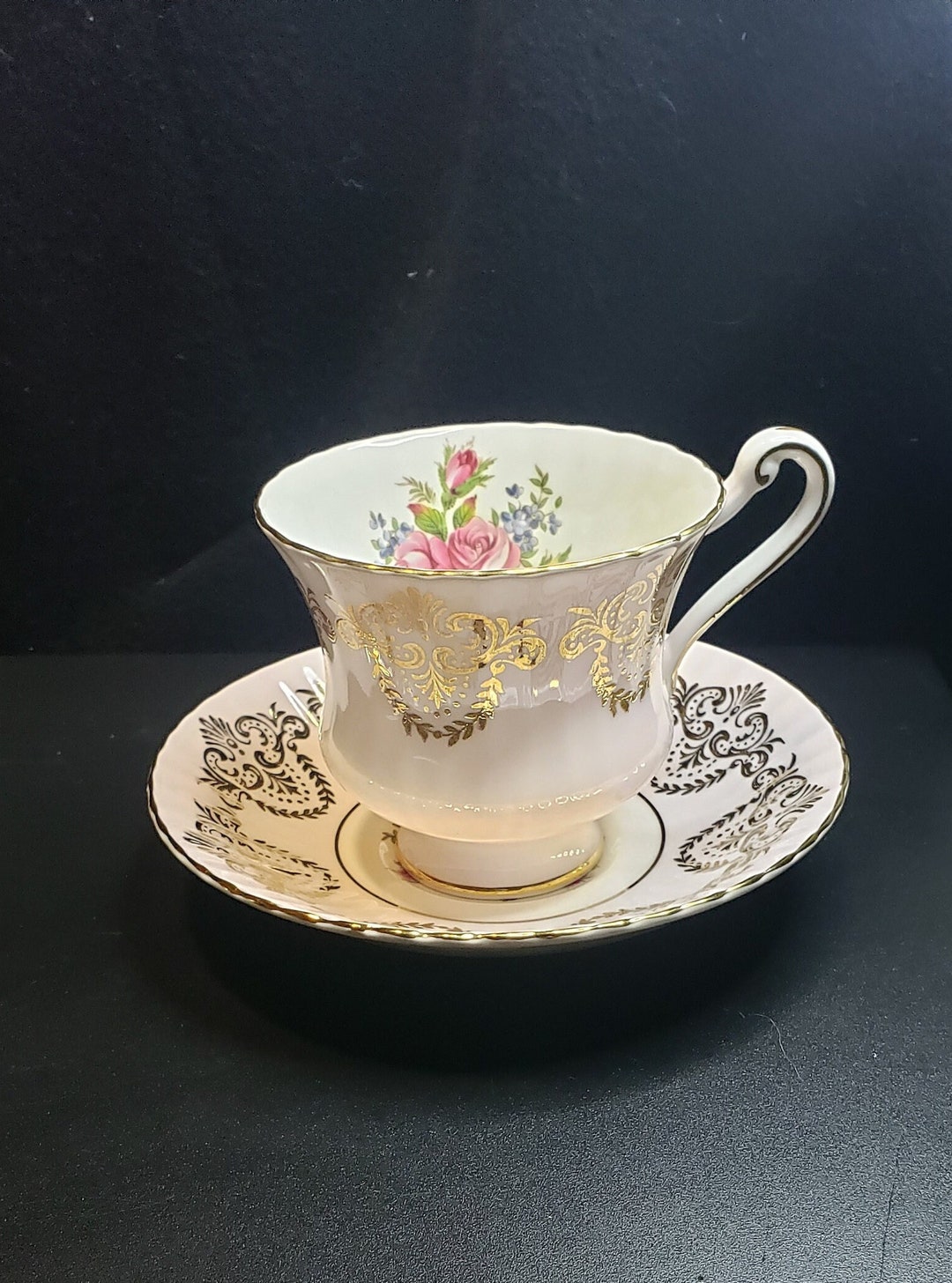 1957 Vintage PARAGON Fine Bone China | Teacup & Saucer | Light Pink ...