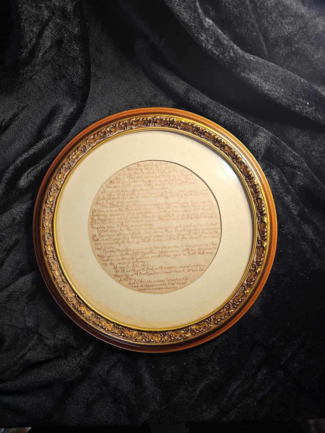 Original Vintage Love Poem Framed Romantic Gift Valentines Gift Gift of ...
