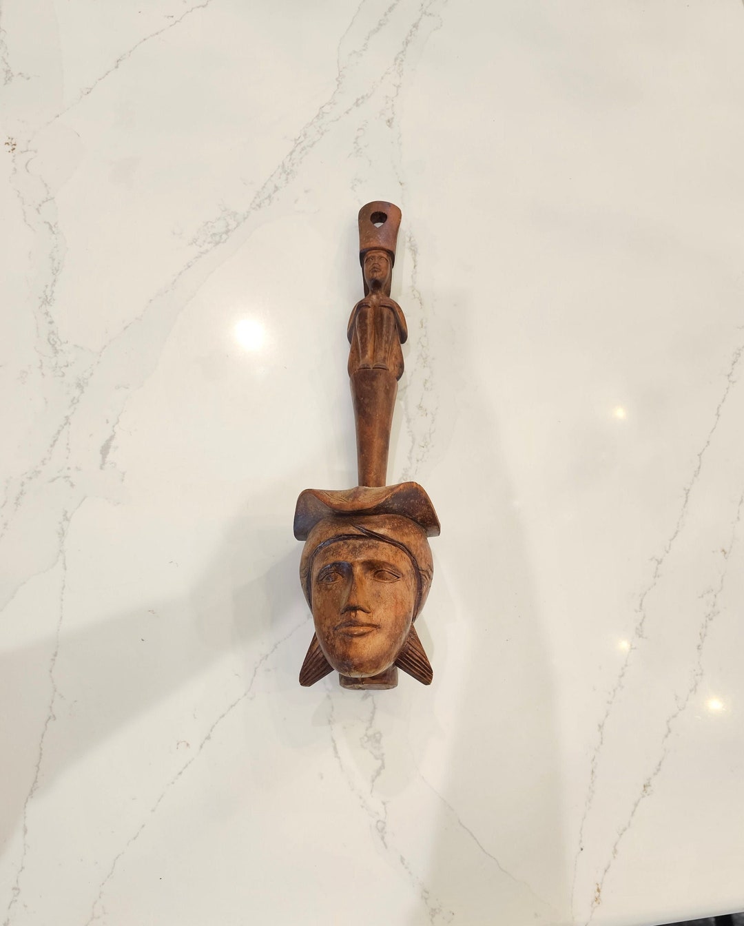 Vintage Polynesian / Indonesian Wood Carved Water Dipper / Ladle ...