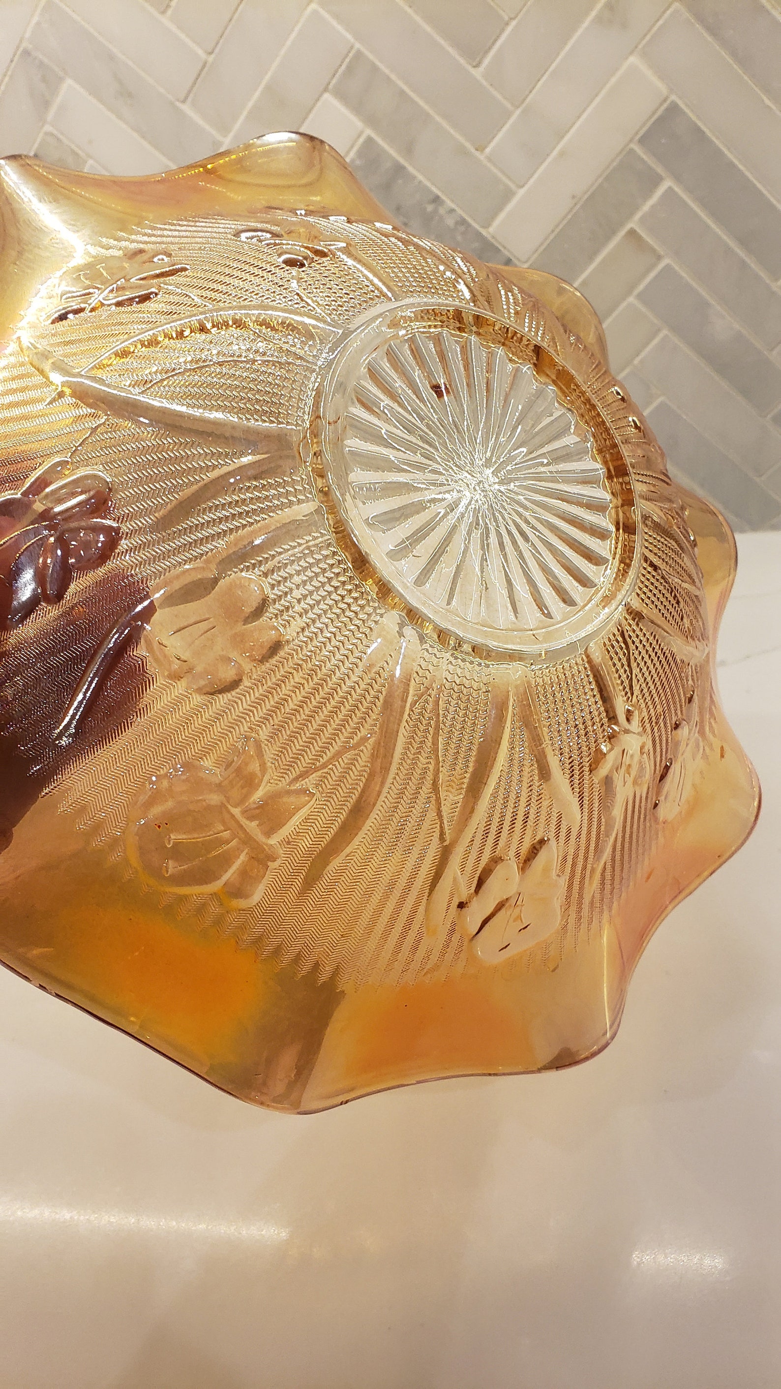 4 Pc Lot Fire King Peach Lusterware & Iris Iridescent - Etsy