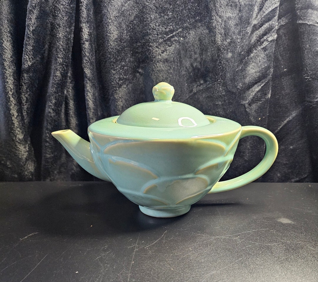 Vintage Green Teapot by Jars-france Color Jade Green France - Etsy
