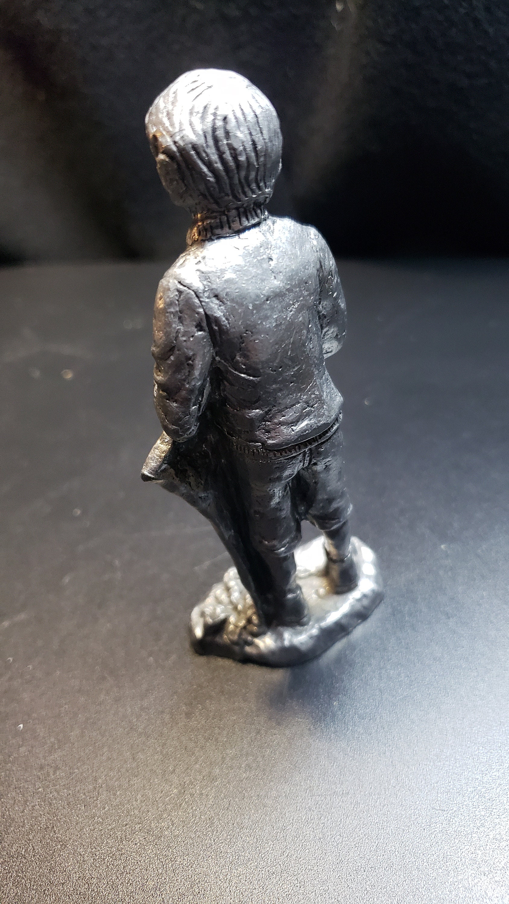 Vintage Signed Pewter Boy Holding Kite Park City Pewter Figurine Pewter ...