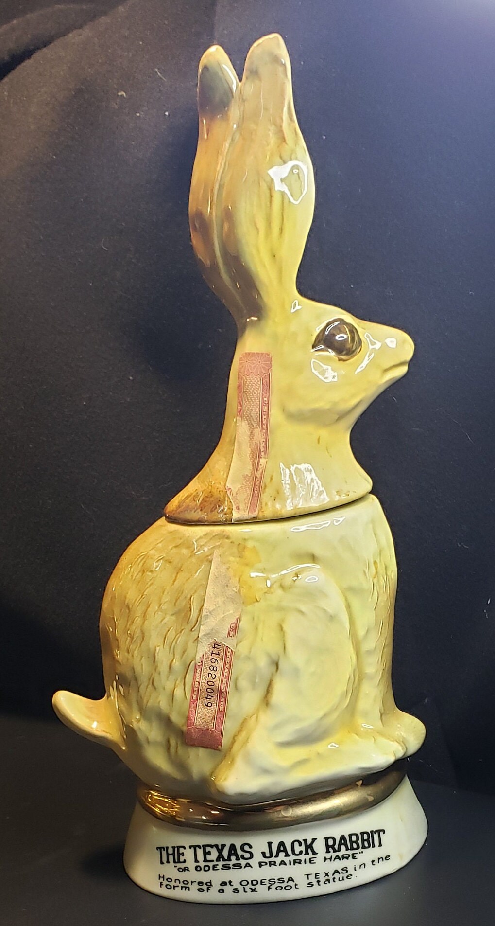 RARE Jim Beam the Texas Jack Rabbit Decanter Odessa Prairie Hare ...