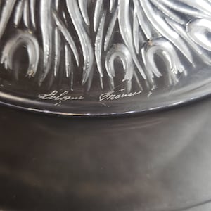 1970 Lalique PEACOCK Plate | Signed | Vintage Marie Claude | Paon ...