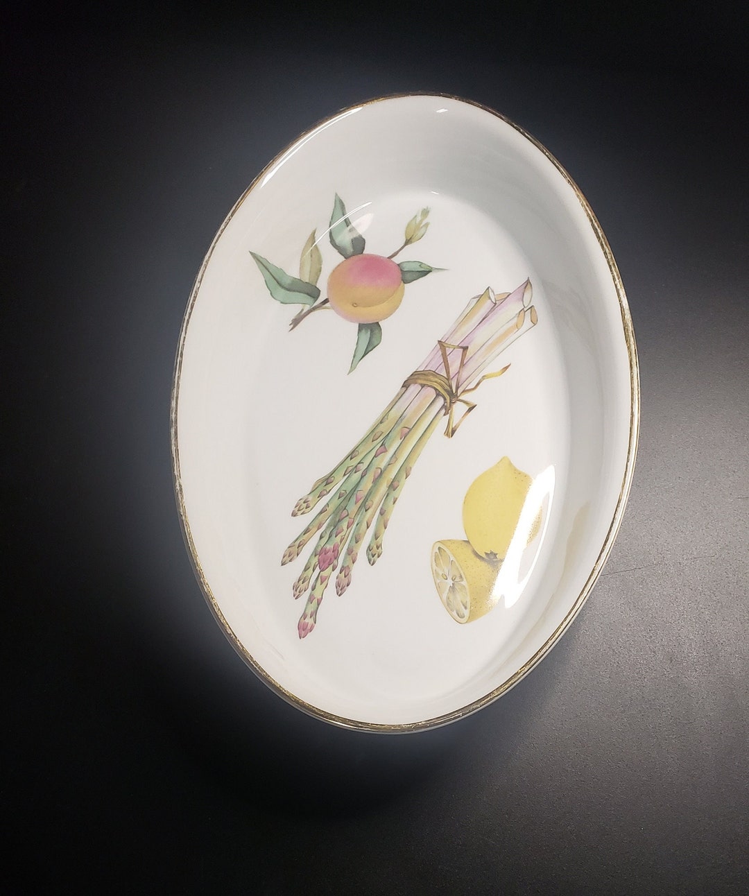 Royal Worcester Evesham Gold Rimmed - Oval Shaped - Oven to Table ...