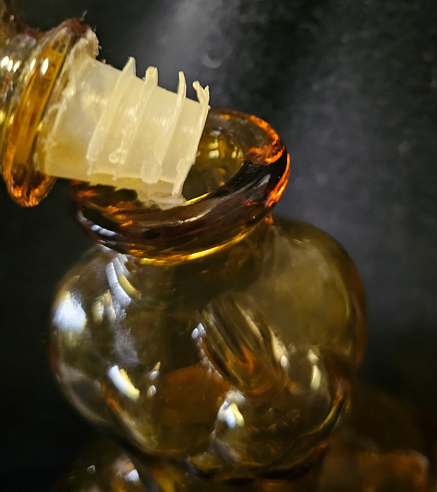 Large Vintage Amber Italian Decanter Victorian Lady With - Etsy