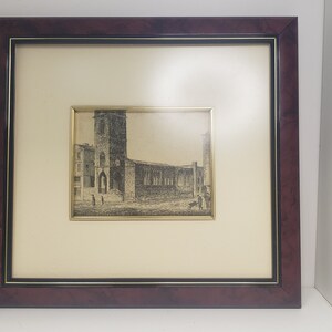1820 Vintage Engraving / Etching of St. Michaels, Chester by Batenham G ...