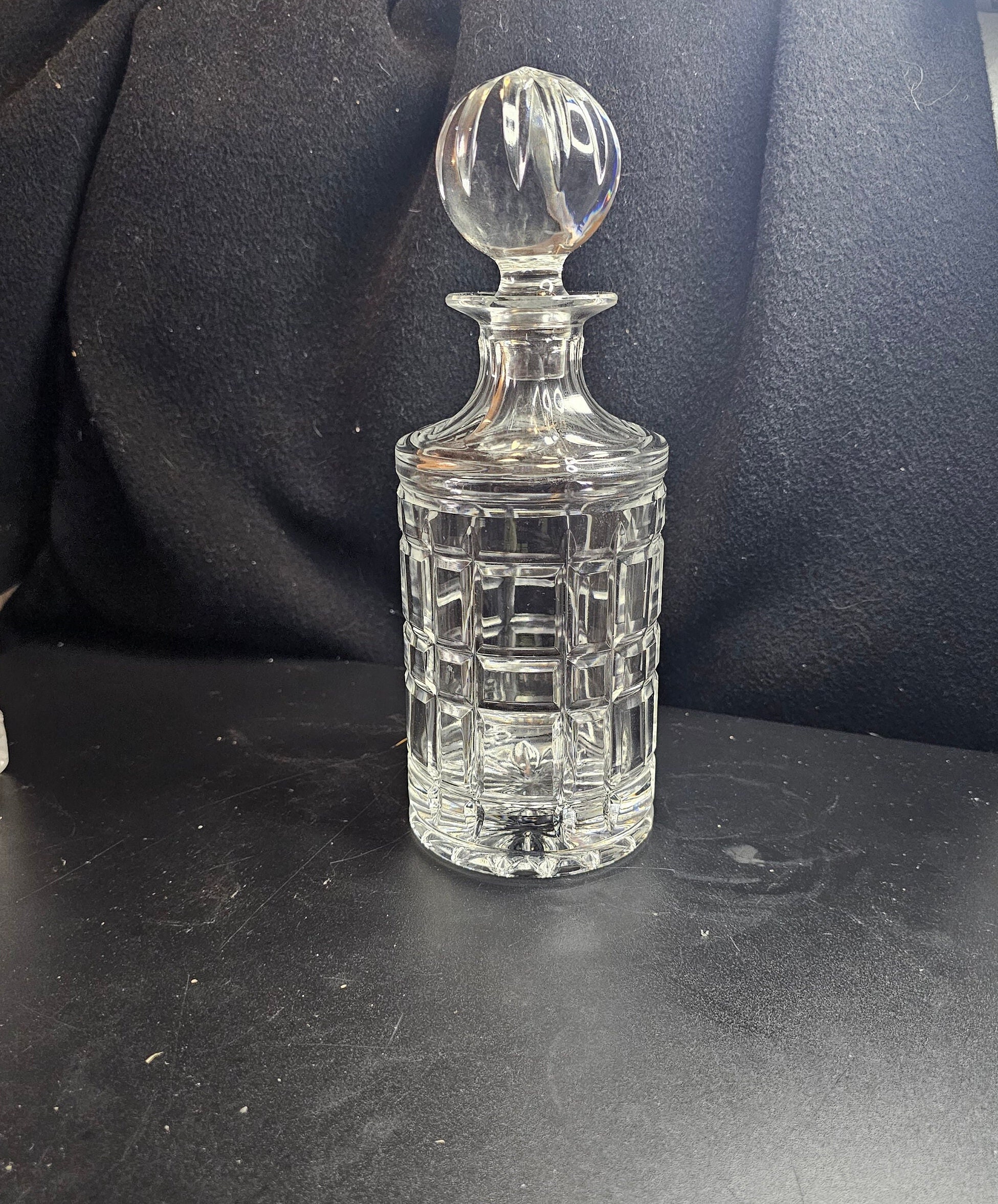Vintage Towle Lead Crystal Decanter Round Top Round Base - Etsy