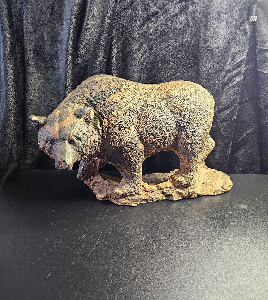 Large Original Bear Statue | Signed and Dated | Grizzly Bear by Kicking ...