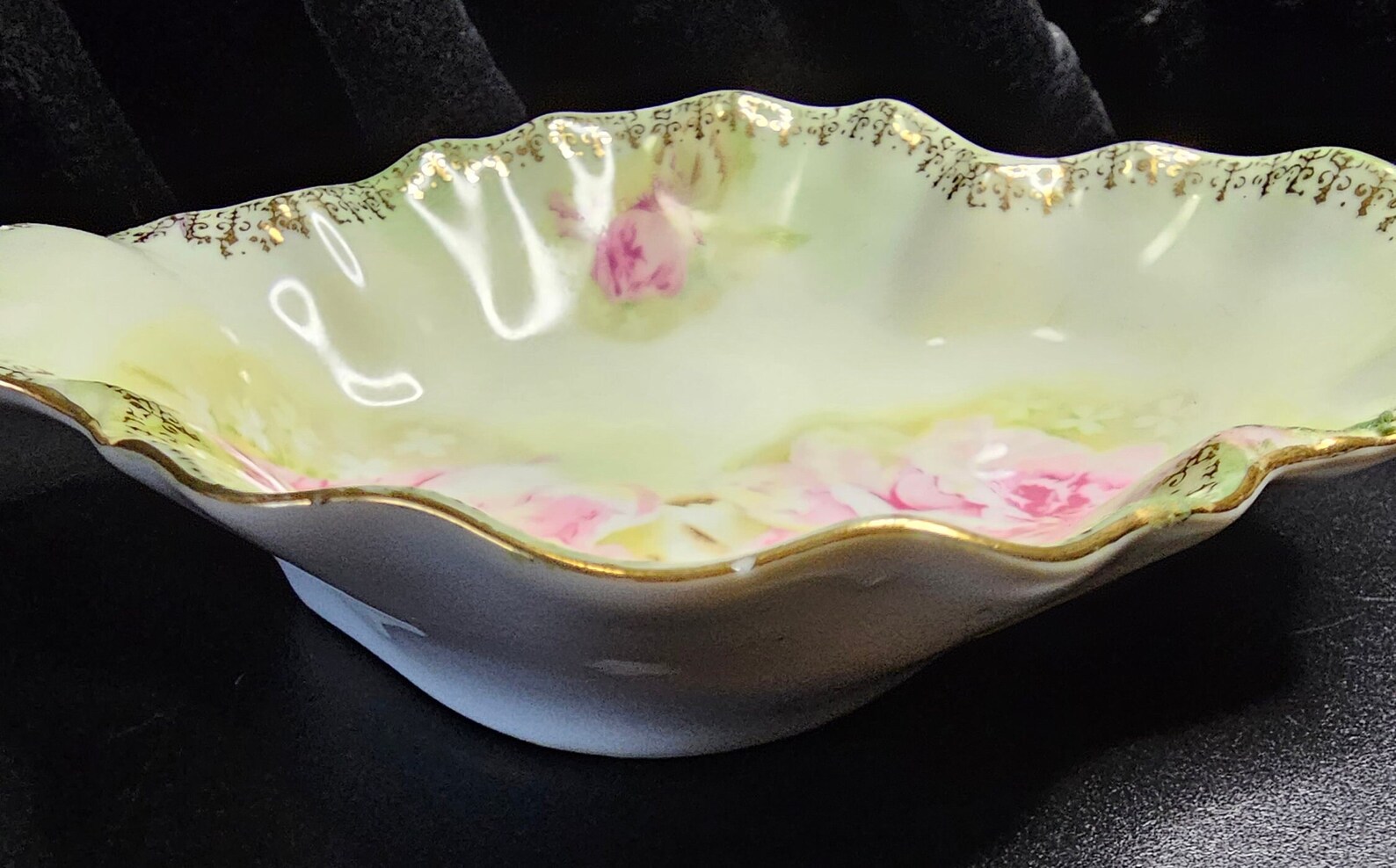 Vintage Rare Misty Rose Lefton Trinket Dish Pink Roses - Etsy