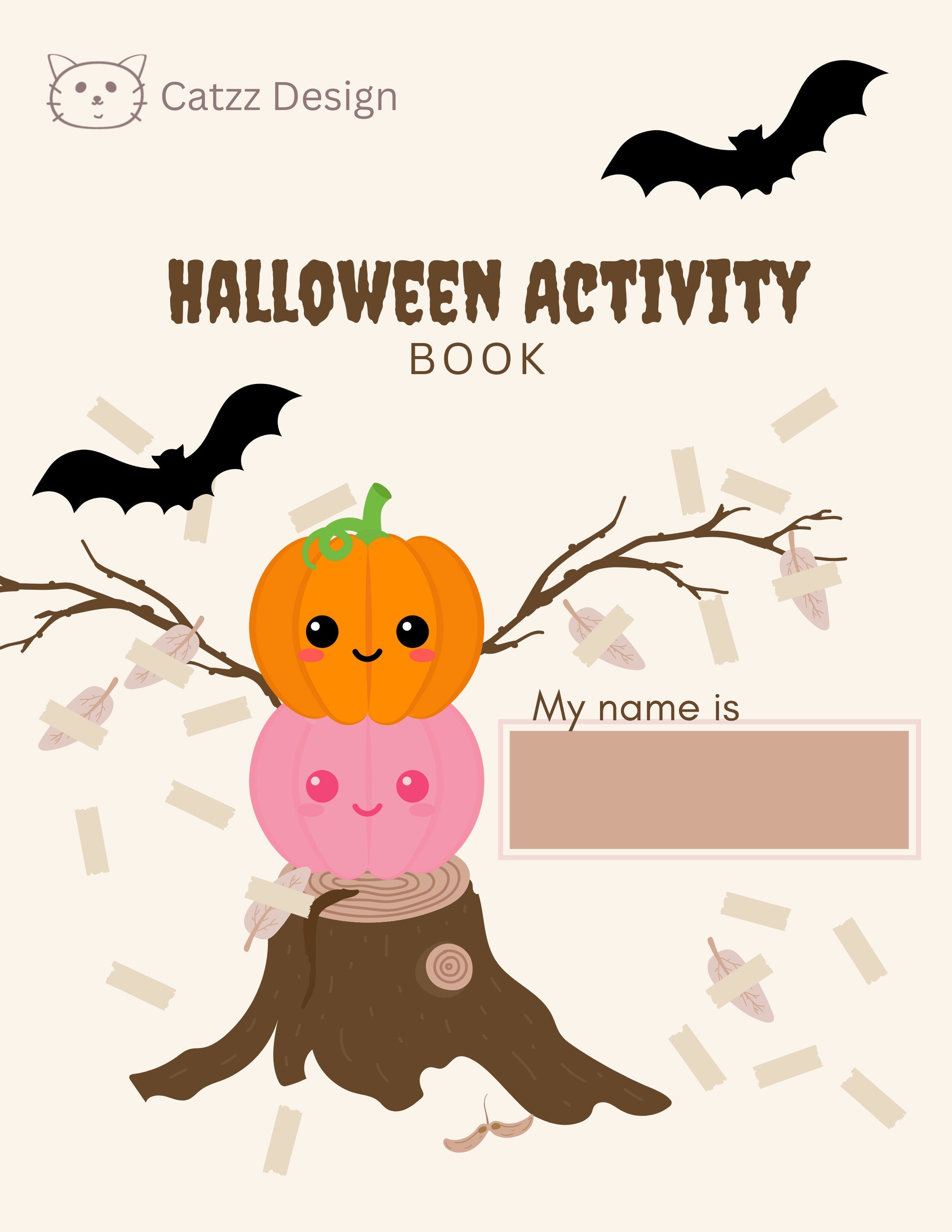 Halloween Activity Book Kids Crafts Printout Classroom Halloween ...