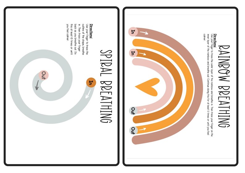 Breathing Exercise Cards | Mindfulness Tools for Kids (printable ...
