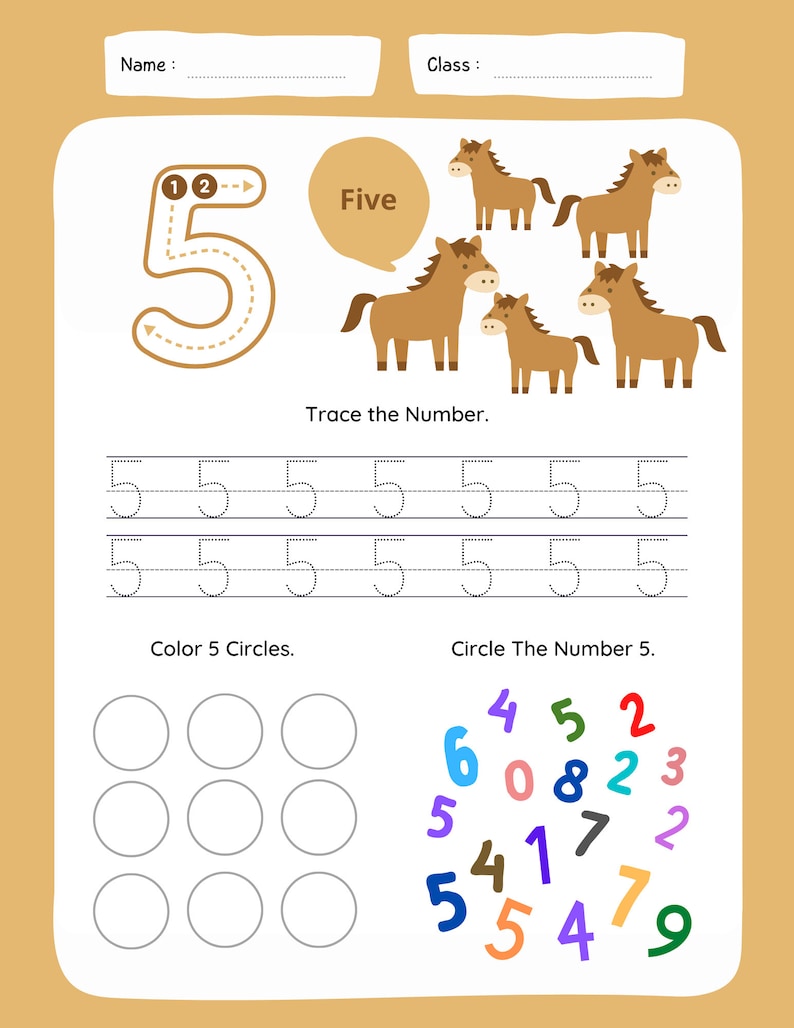 Let's Trace- Number Edition, 1-10 Printable Tracing Worksheets ...