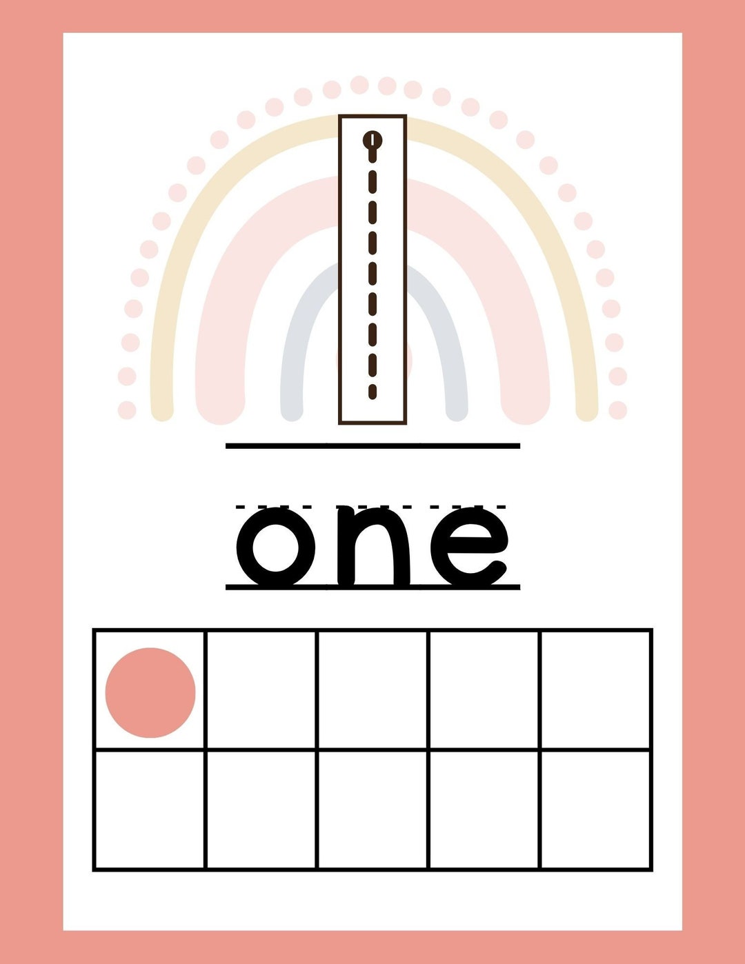 Boho Number Posters 1-20 , Path- Of- Motion, Base Ten Frames - Etsy