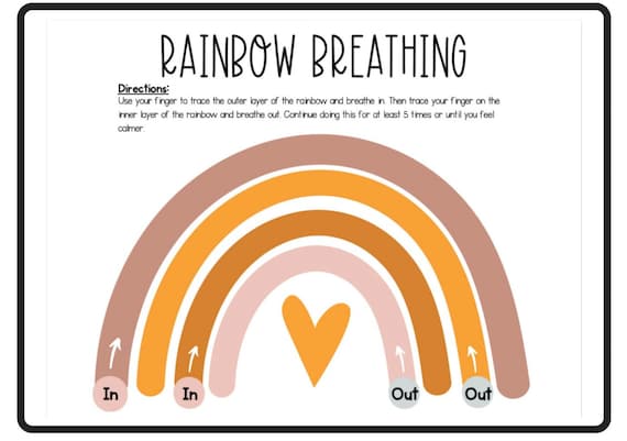 Breathing Exercise Cards L Printable Download L Special - Etsy
