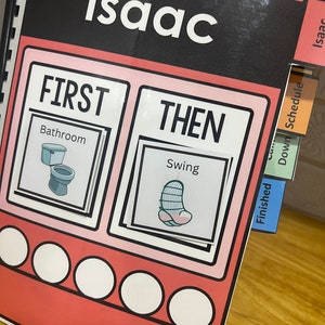 First, Then Transition Flip Book - Visual Schedule - Editable - Token ...