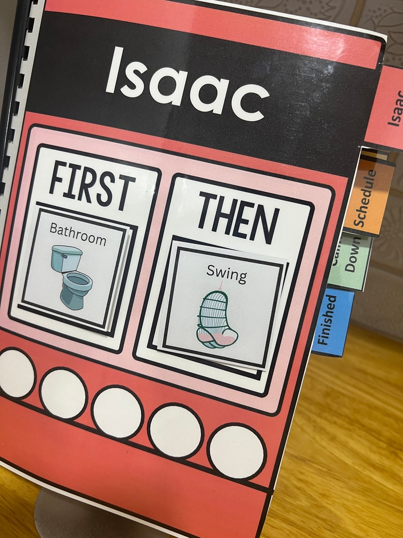 First, Then Transition Flip Book - Visual Schedule - Editable - Token ...