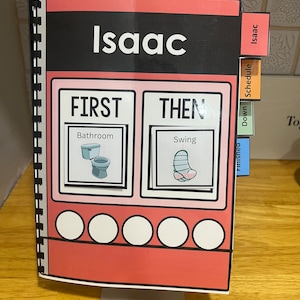 First, Then Transition Flip Book - Visual Schedule - Editable - Token ...