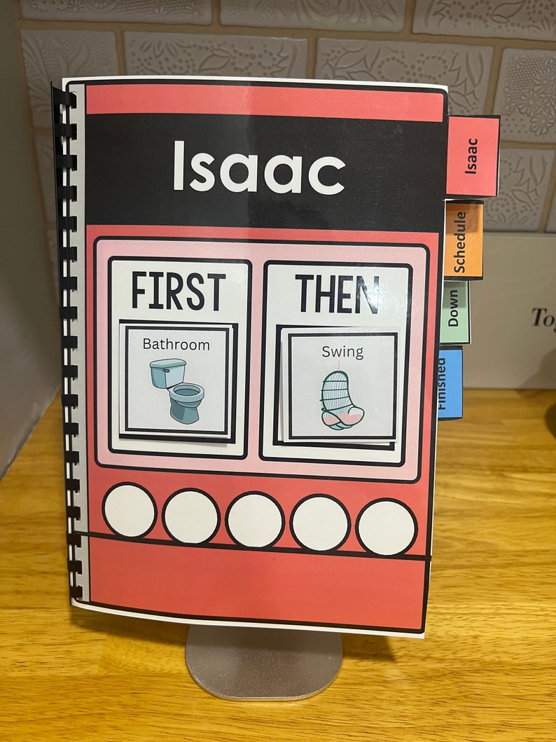 First, Then Transition Flip Book - Visual Schedule - Editable - Token ...