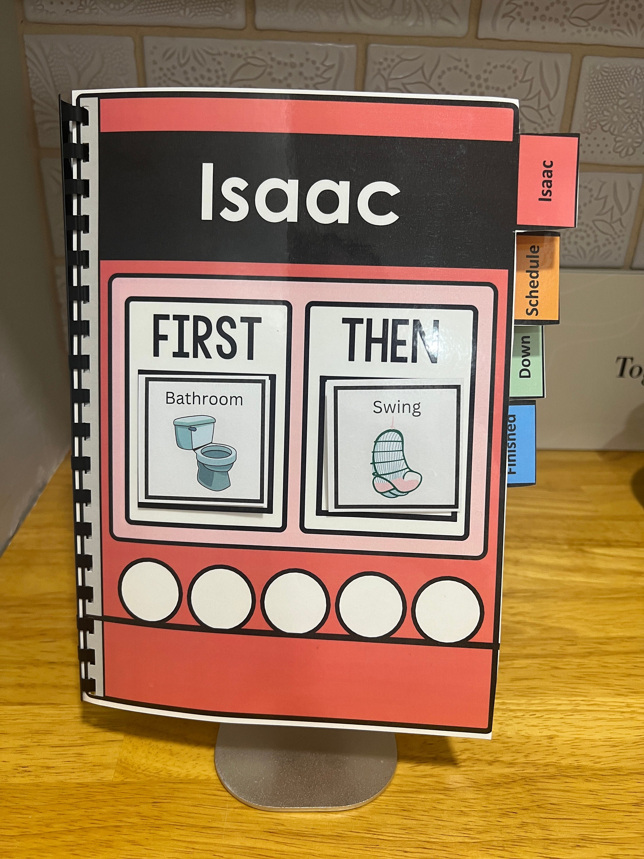 First, Then Transition Flip Book - Visual Schedule - Editable - Token ...