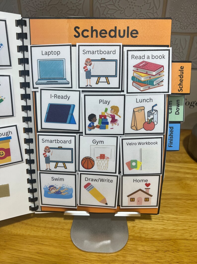 First, Then Transition Flip Book - Visual Schedule - Editable - Token ...